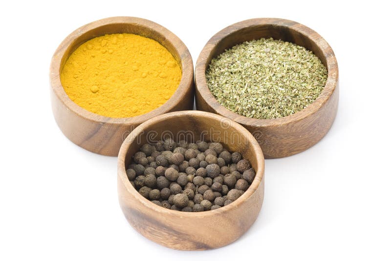Three bowl of spices stock photo. Image of food, pepper - 10728556