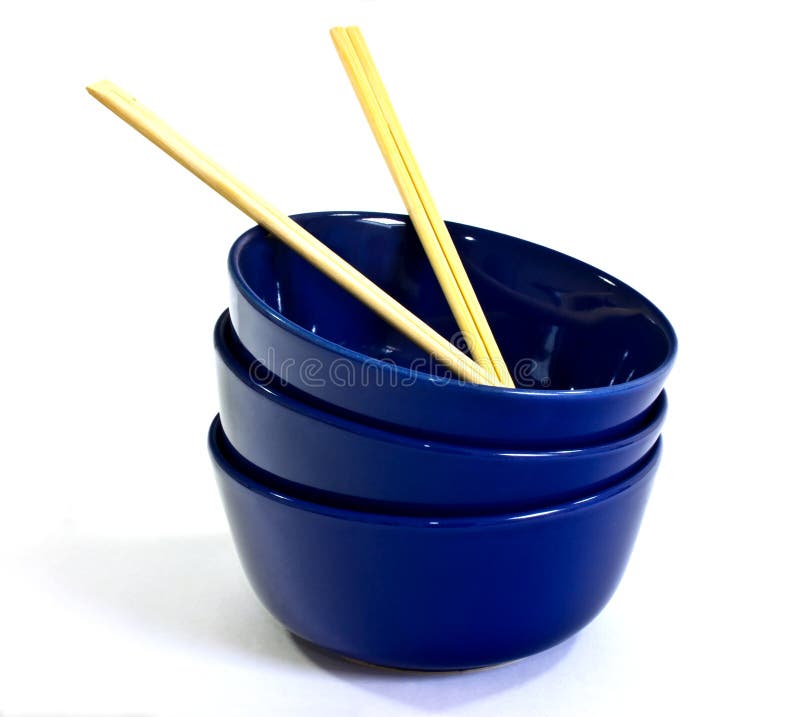 Three bowls stock image. Image of china, dishware, pottery - 25854125