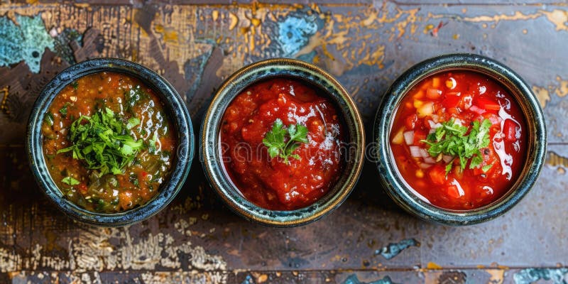 Three Bowls Food stock image. Image of plan, lunch, food - 372257919