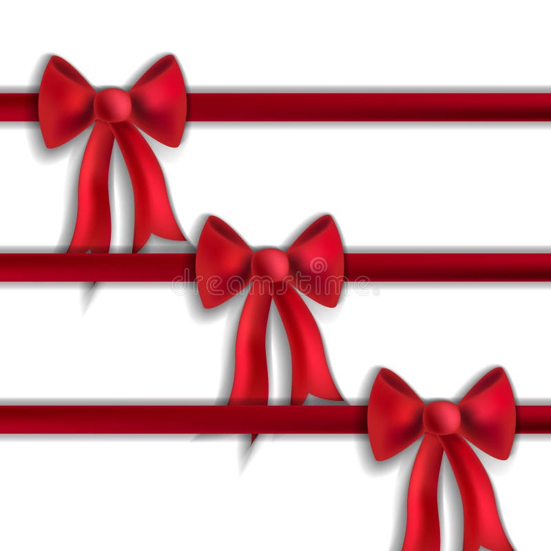 Three bows stock vector. Illustration of celebrations - 32865133