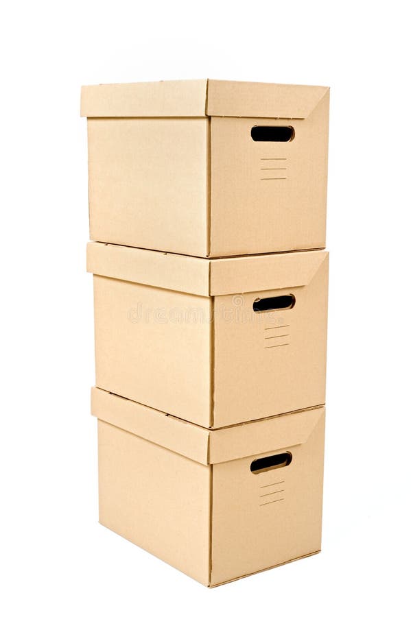 Stacked boxes stock image. Image of business, height, corporate - 970171