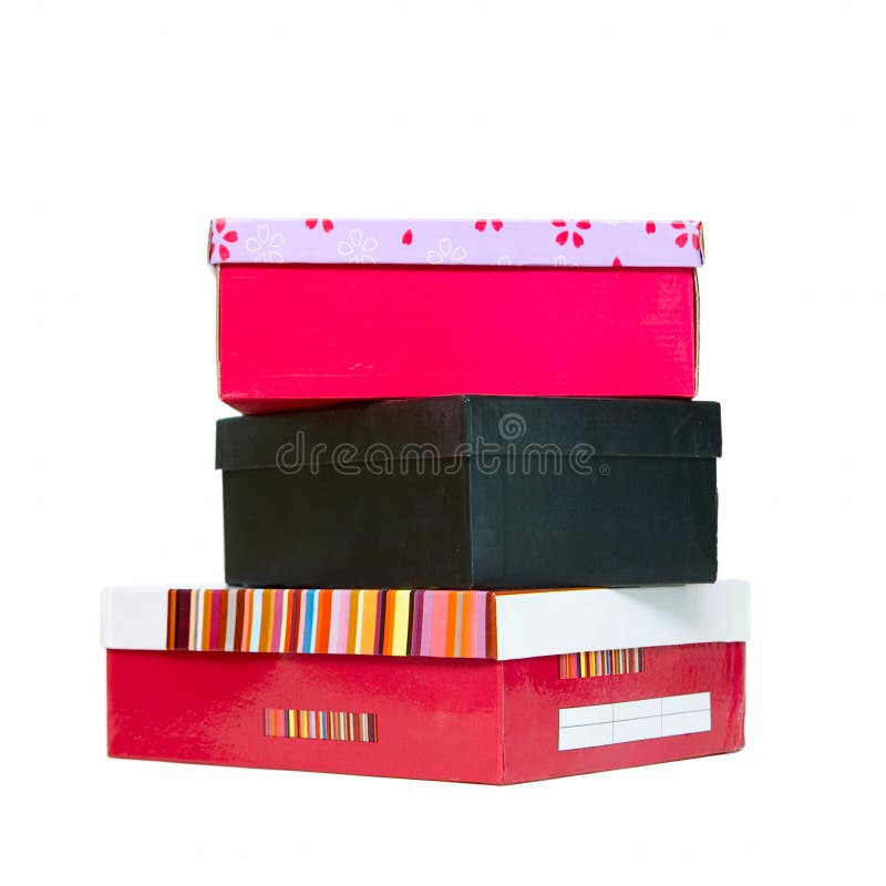 Three boxes stock image. Image of black, shopping, storage - 11730357