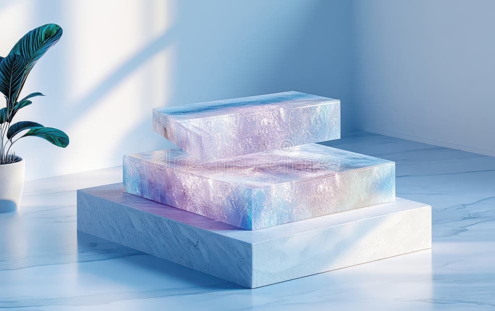 Three Boxes are Neatly Stacked on a Table in a Tidy Arrangement. Stock ...