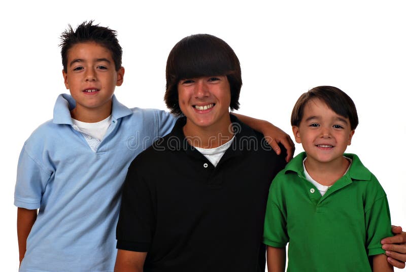 Blended Family stock image. Image of vertical, boys, happy - 6251001