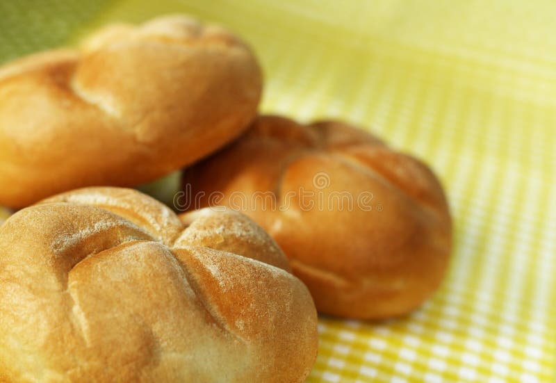 Three bread rolls stock photo. Image of rolls, bread - 25050322