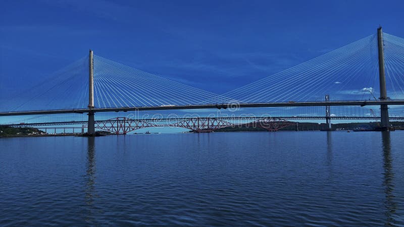Three bridges stock image. Image of blue, architecture - 95528617
