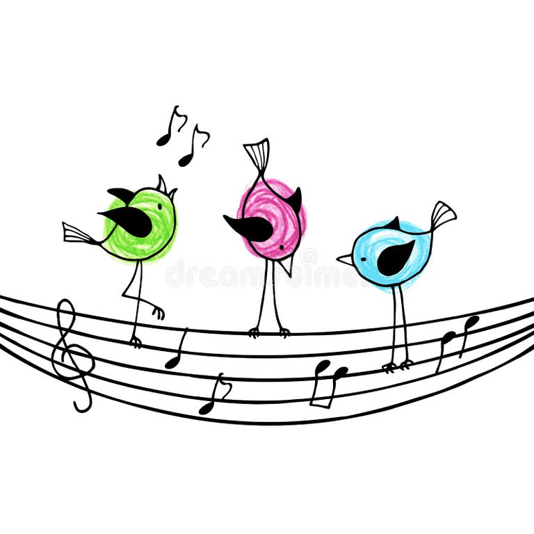 Three Little Birds Stock Illustrations – 364 Three Little Birds Stock ...