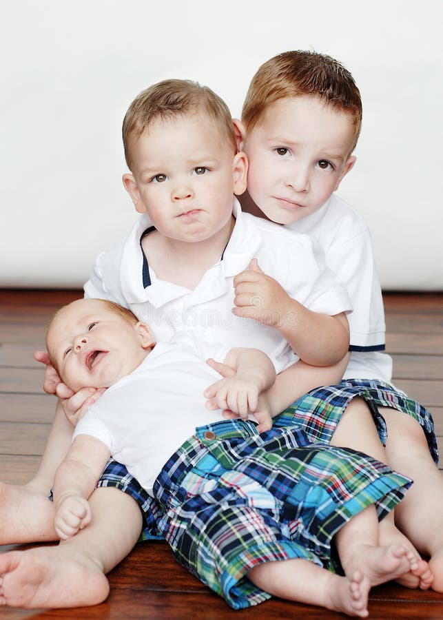 Three Brothers stock image. Image of person, children - 6451037