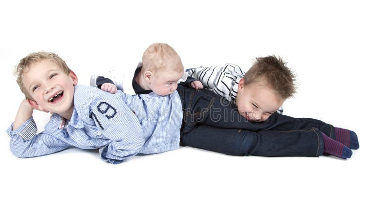 Three brothers having fun stock image. Image of humen - 21499721