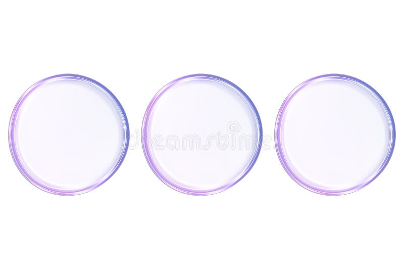 Three Bubbles Isolated on a White Background. Bubbles in a Row Stock ...