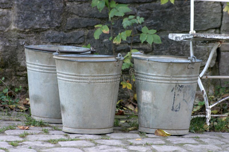 Three buckets stock photo. Image of excavator, dirt, planting - 737012