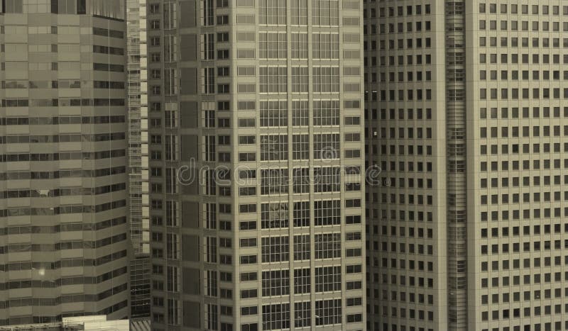 Three Buildings stock image. Image of color, blue, grey - 2427315