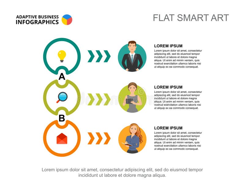 Six Ideas Process Chart Template for Presentation Stock Vector ...