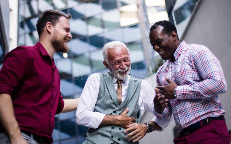Three business men talking stock image. Image of american - 222043183