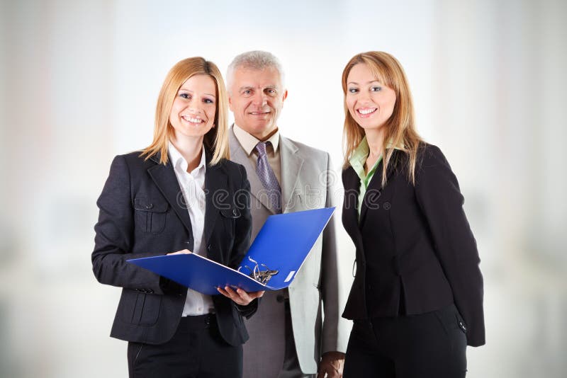 Three business people stock image. Image of team, expressing - 49793943
