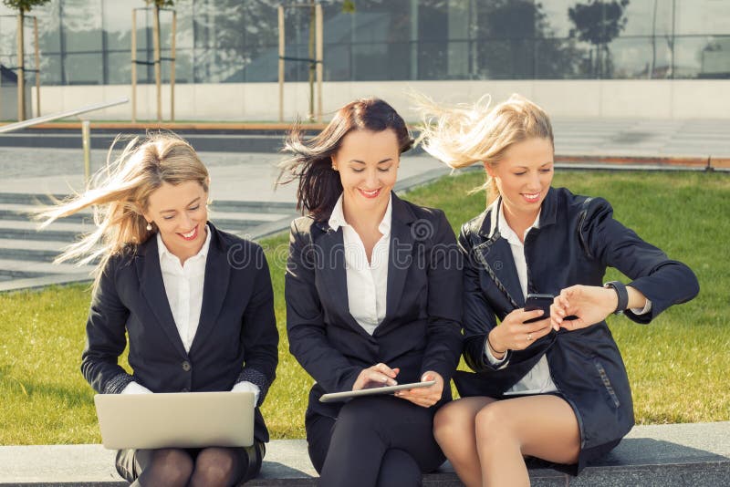 Two Women Using Laptop Computer at Home on Sofa Stock Image - Image of ...