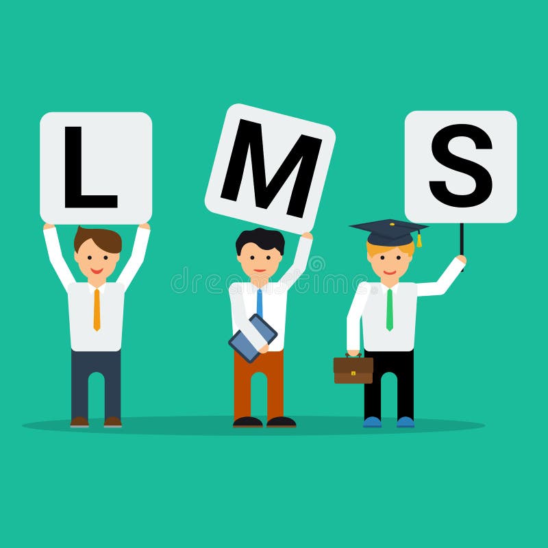 Three Businessmen Set with LMS Letters Stock Vector - Illustration of ...