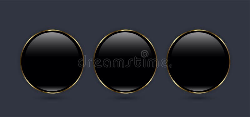 Three Buttons for the Site of Various Forms Stock Illustration ...
