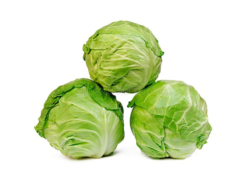 Three white cabbages stock image. Image of white, cabbage - 21185225