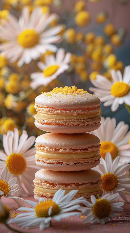 Stack of Three Cakes on White Plate Stock Image - Image of party ...