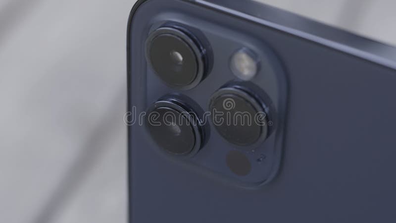 Three Cameras of New IPhone. Action. Luxury Design of New IPhone with ...