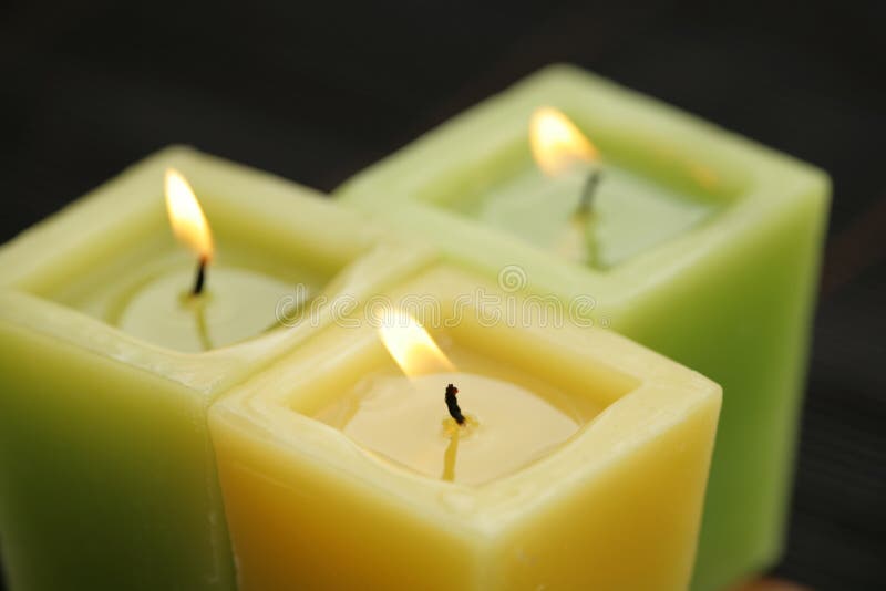 Three Candles stock image. Image of outside, aromatherapy - 361885