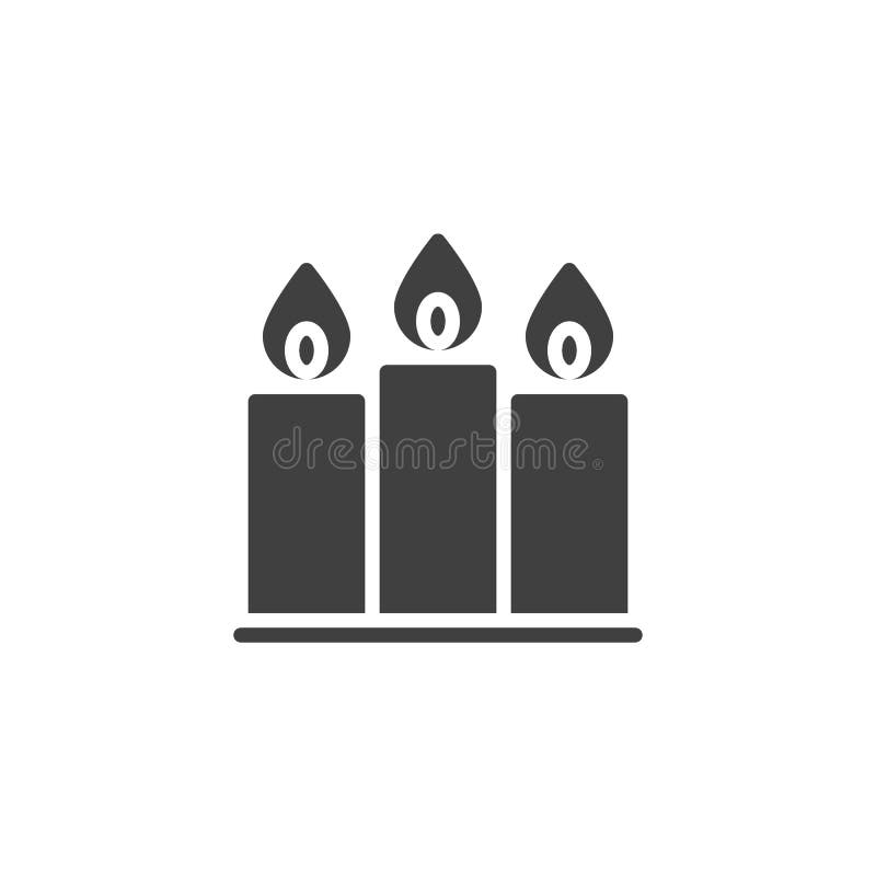 Three Candles Icon Stock Illustrations – 603 Three Candles Icon Stock ...