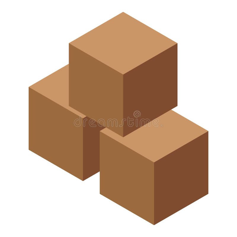 Three Cardboard Boxes Stacked on Top of Each Other Forming a Pyramid ...