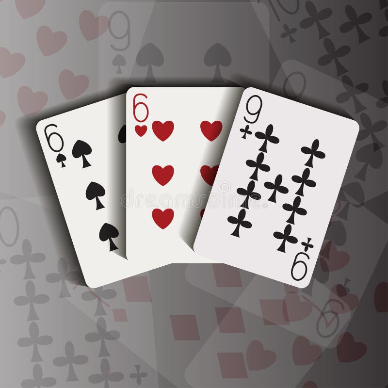 Three cards stock vector. Illustration of white, club - 32244806