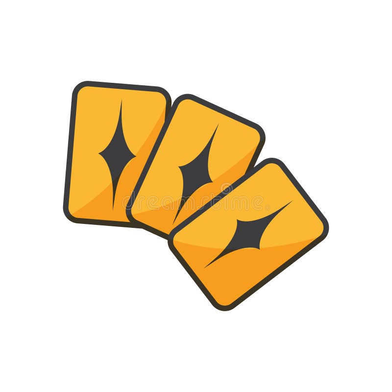 Three Cards from Deck Face Down for Fortune Telling and Games Stock ...