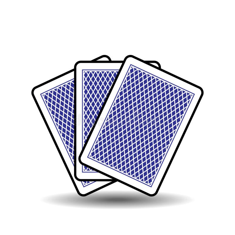 Three Cards Vector Illustration Stock Vector - Illustration of passion ...