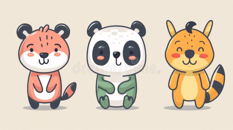 Row Animals Stock Illustrations – 2,469 Row Animals Stock Illustrations ...