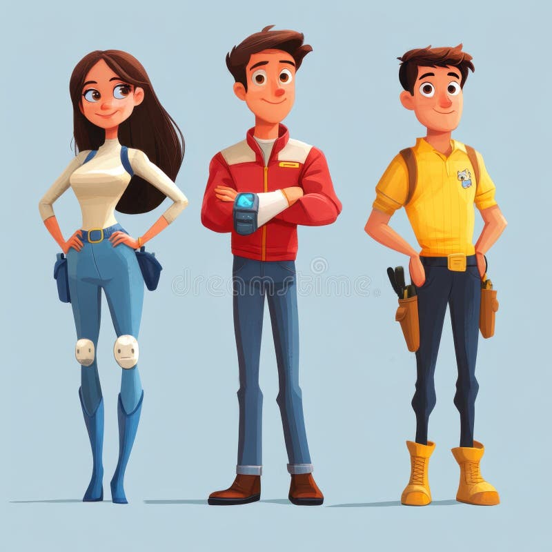 Work Smiling Cartoon Characters Stock Illustrations – 3,461 Work ...