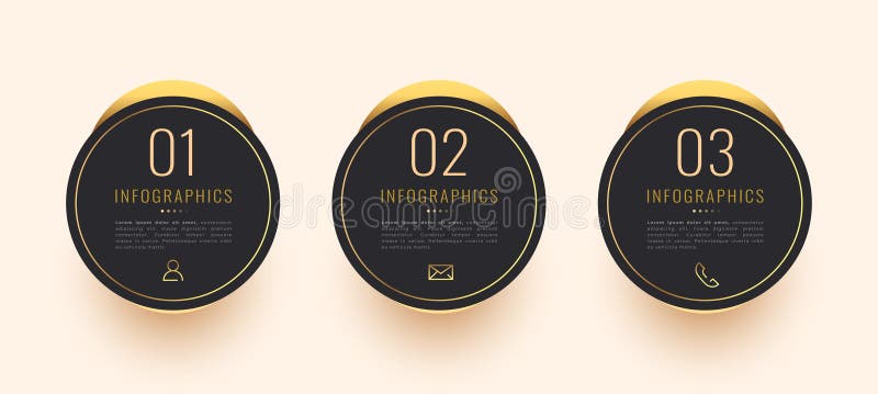 Three Category Options Infographic Banner for Premium Presentation ...