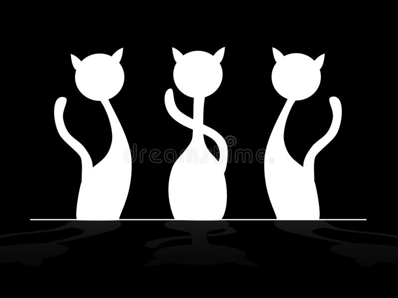 Three Cats Stock Illustrations – 1,594 Three Cats Stock Illustrations ...