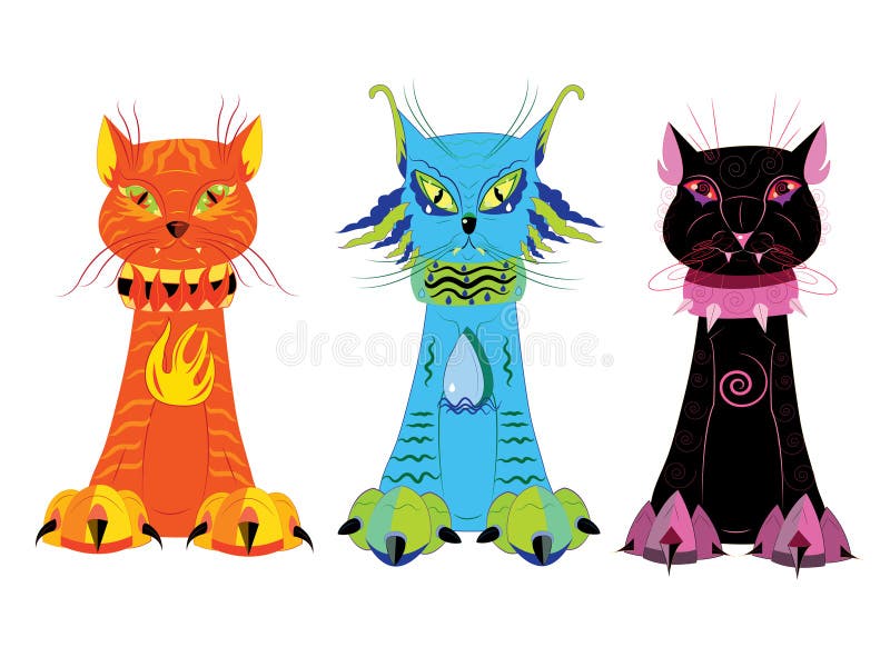 Three Cats Stock Illustrations – 2,062 Three Cats Stock Illustrations ...