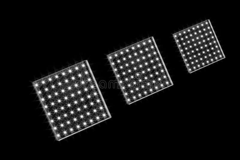 Led Lamp on Black Background Stock Photo - Image of light, lantern ...