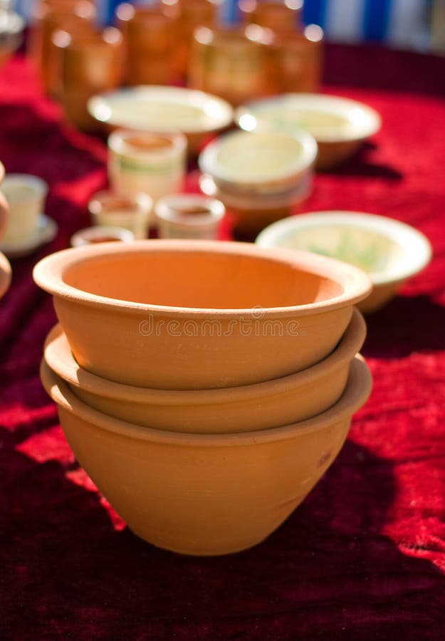 Three ceramic dish stock image. Image of pottery, dishware - 11089179