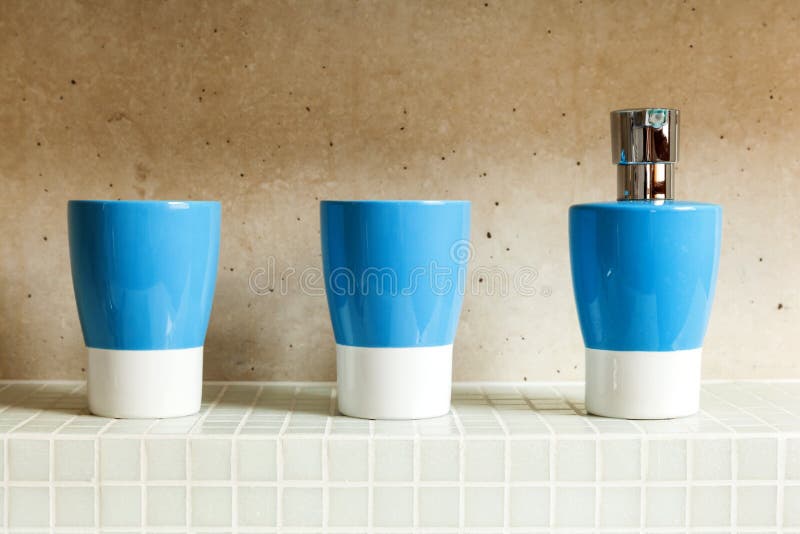 Three ceramic objects stock photo. Image of liquid, closeup - 30900332