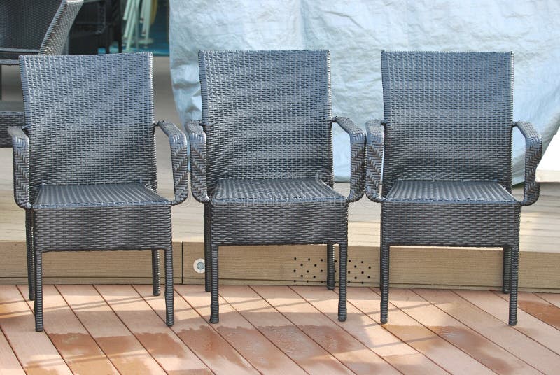 Three Chairs stock photo. Image of three, rest, alignment - 23183114