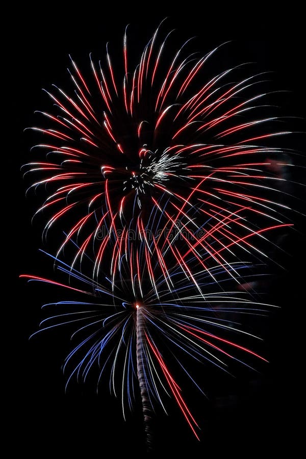 Red White And Blue Fireworks Wallpaper