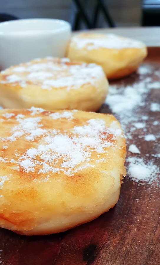 Three Cheesecakes on the Table in a Cafe Stock Image - Image of caffee ...