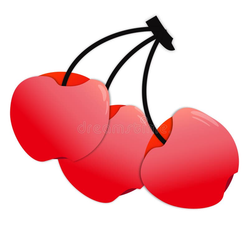 Three Red Cherries Stock Illustrations – 223 Three Red Cherries Stock ...