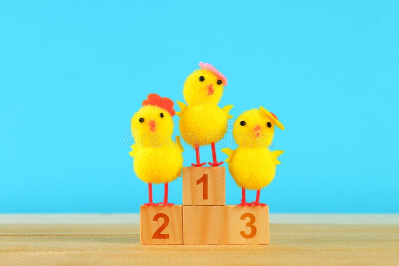 Three Chicken Pedestal First Second Third Place Stock Photos - Free ...
