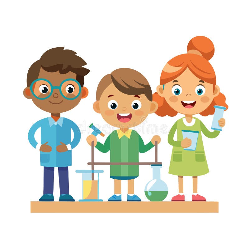 Children Science Experiment Stock Illustrations – 4,226 Children ...