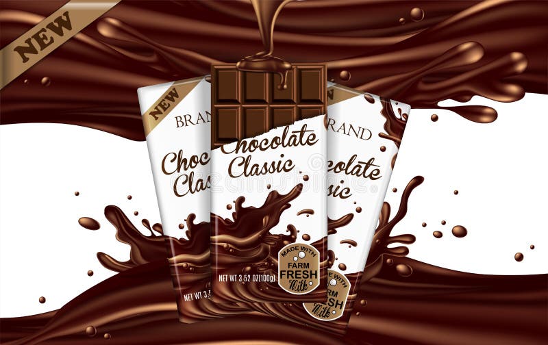 Banner Chocolate Bars Stock Illustrations – 245 Banner Chocolate Bars ...