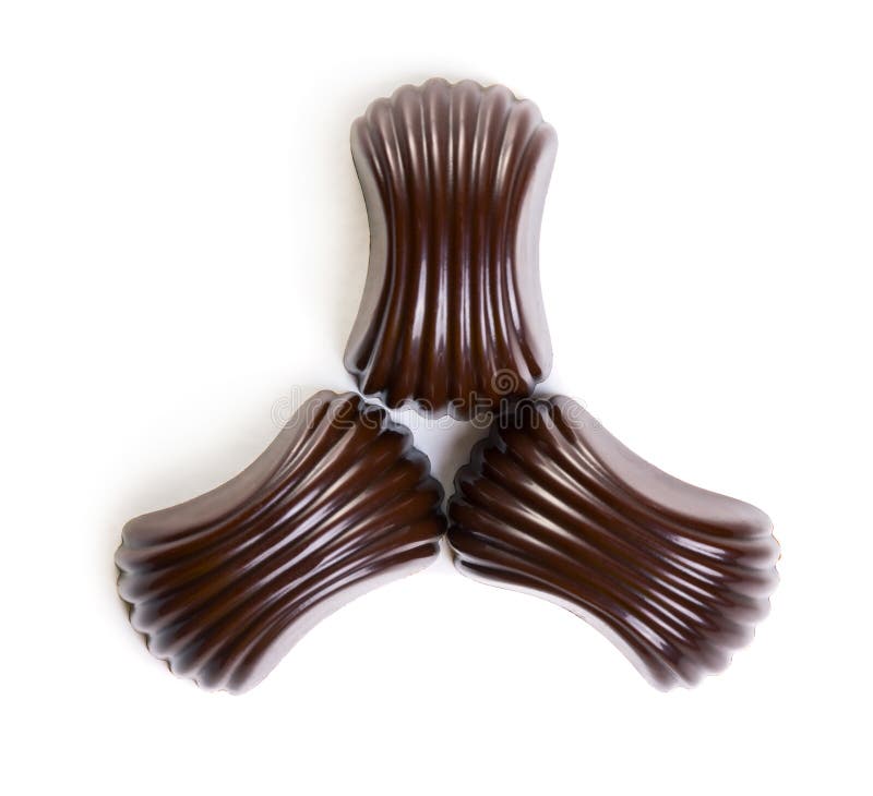 Three chocolate candies stock photo. Image of junk, gift - 50063210