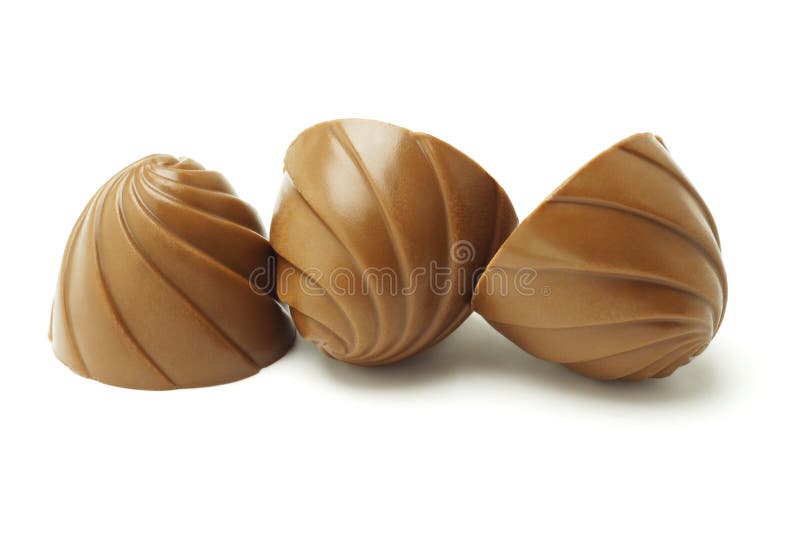 Three chocolate candies stock photo. Image of truffles - 15612948