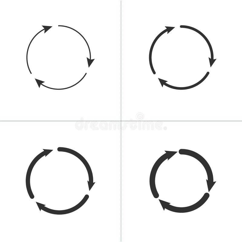 Cycle Process Clockwise Stock Illustrations – 215 Cycle Process ...