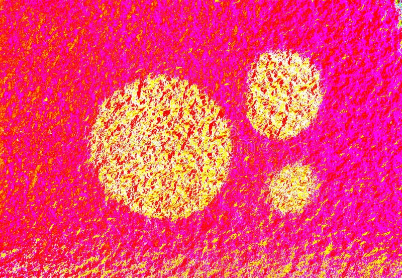 Three Circles of Different Sizes, Abstraction, Large Round Spots. Stock ...